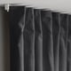 SANELA curtains, 1 pair, dark grey/with heading tape, 140x250 cm - IKEA ...