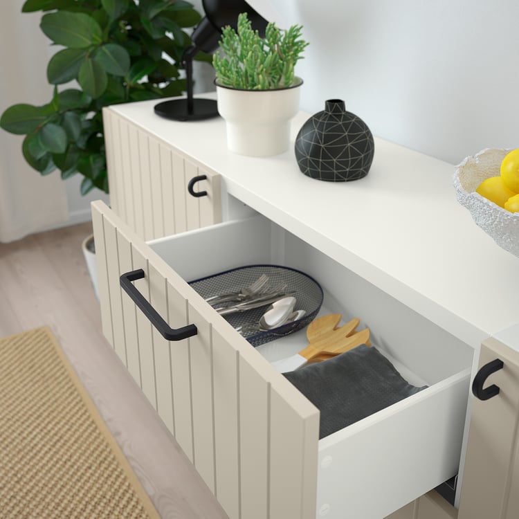 SUTTERVIKEN drawer front, grey-beige, 60x26 cm - IKEA Ireland