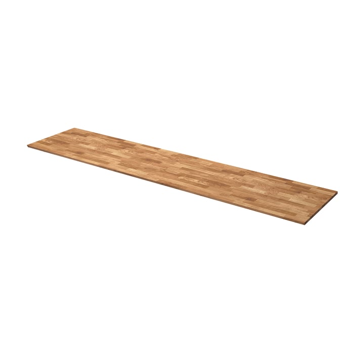 VRENA custom made worktop, oak/veneer, 45.1-63.5x2.8 cm - IKEA Ireland
