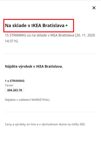Ako si overiť dostupnosť výrobkov? - IKEA