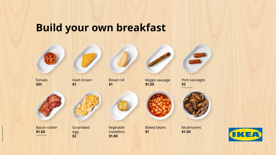IKEA Breakfast Menu Australia | Restaurant Food Menu - IKEA