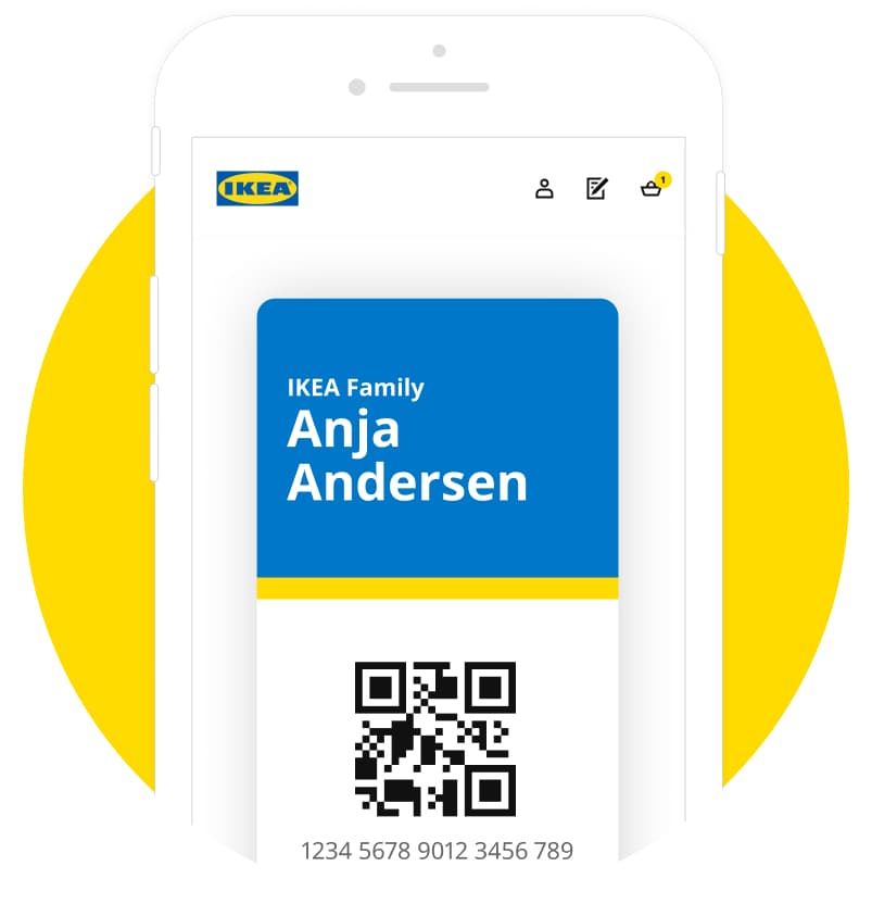 Find nemt dit digitale IKEA Family medlemskort - IKEA