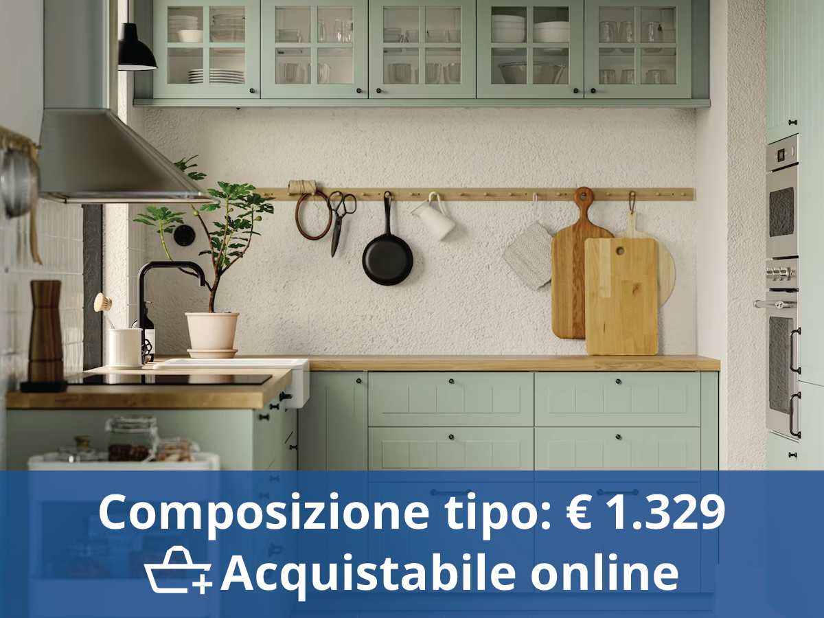Scopri i frontali per cucina STENSUND in verde chiaro - IKEA Italia