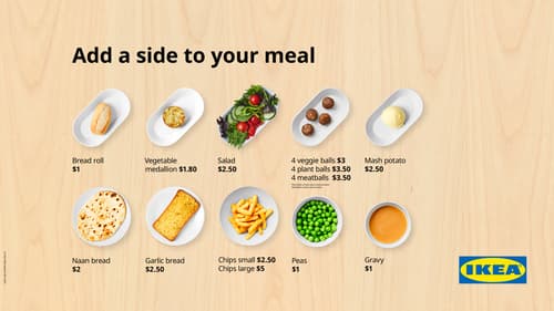IKEA Mains Menu Australia | Restaurant Food Menu - IKEA