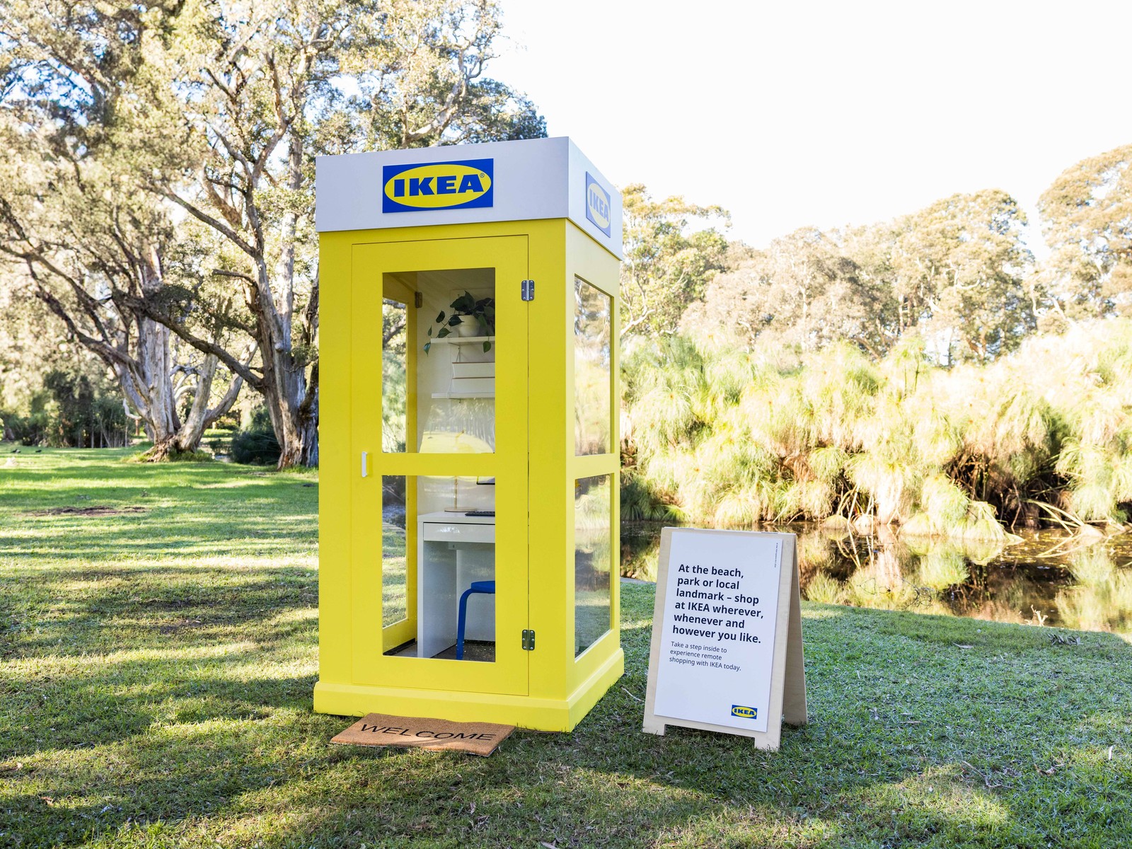 An IKEA phone booth is visiting regional centres - IKEA Australia