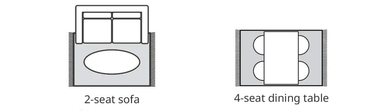 How to choose the rug size? - IKEA