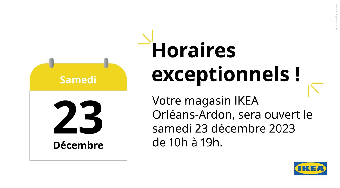 Ikea Ardon Horaires
