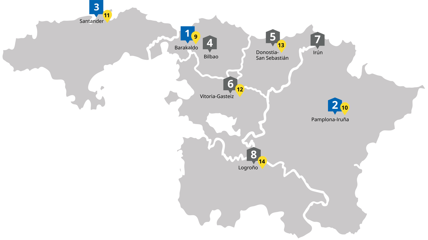 Tiendas y puntos de recogida norte - IKEA