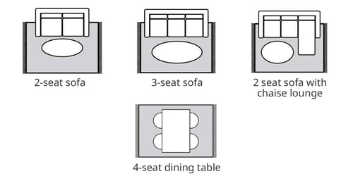 How to choose the rug size? - IKEA