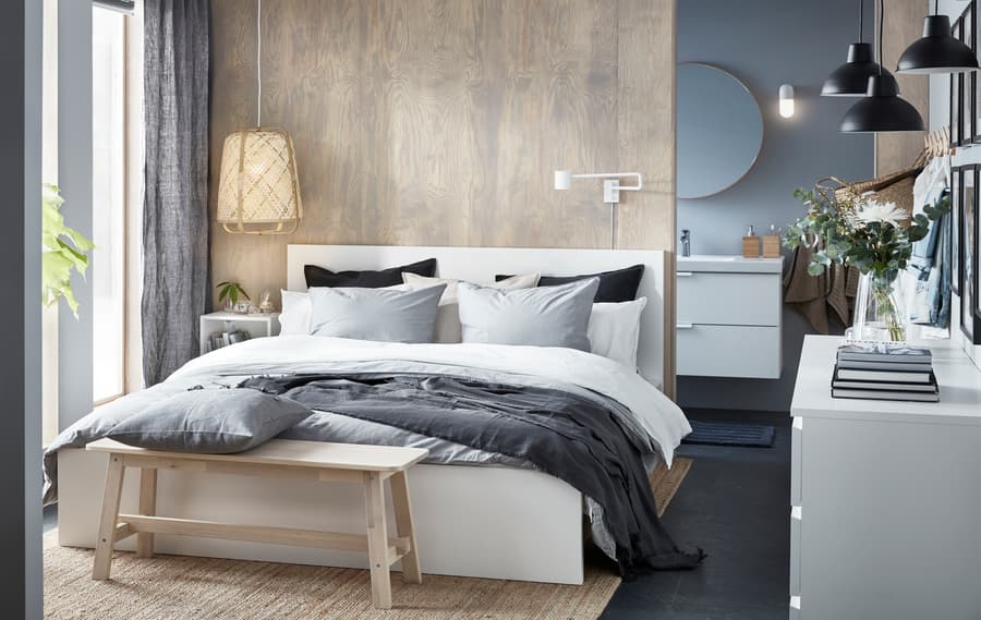 Minimalist luxury in a small and stylish bedroom - IKEA CA