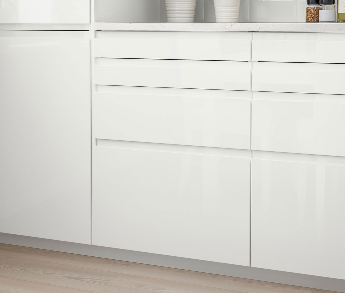 High-Gloss White Kitchen - METOD Kitchen System - IKEA