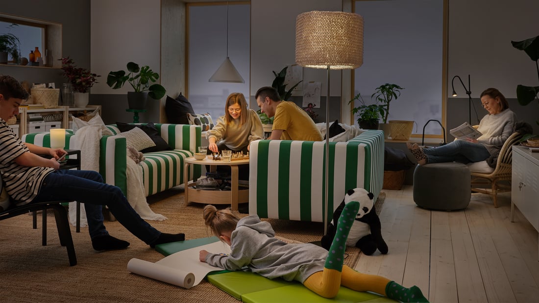 Choose the right lights for family night - IKEA