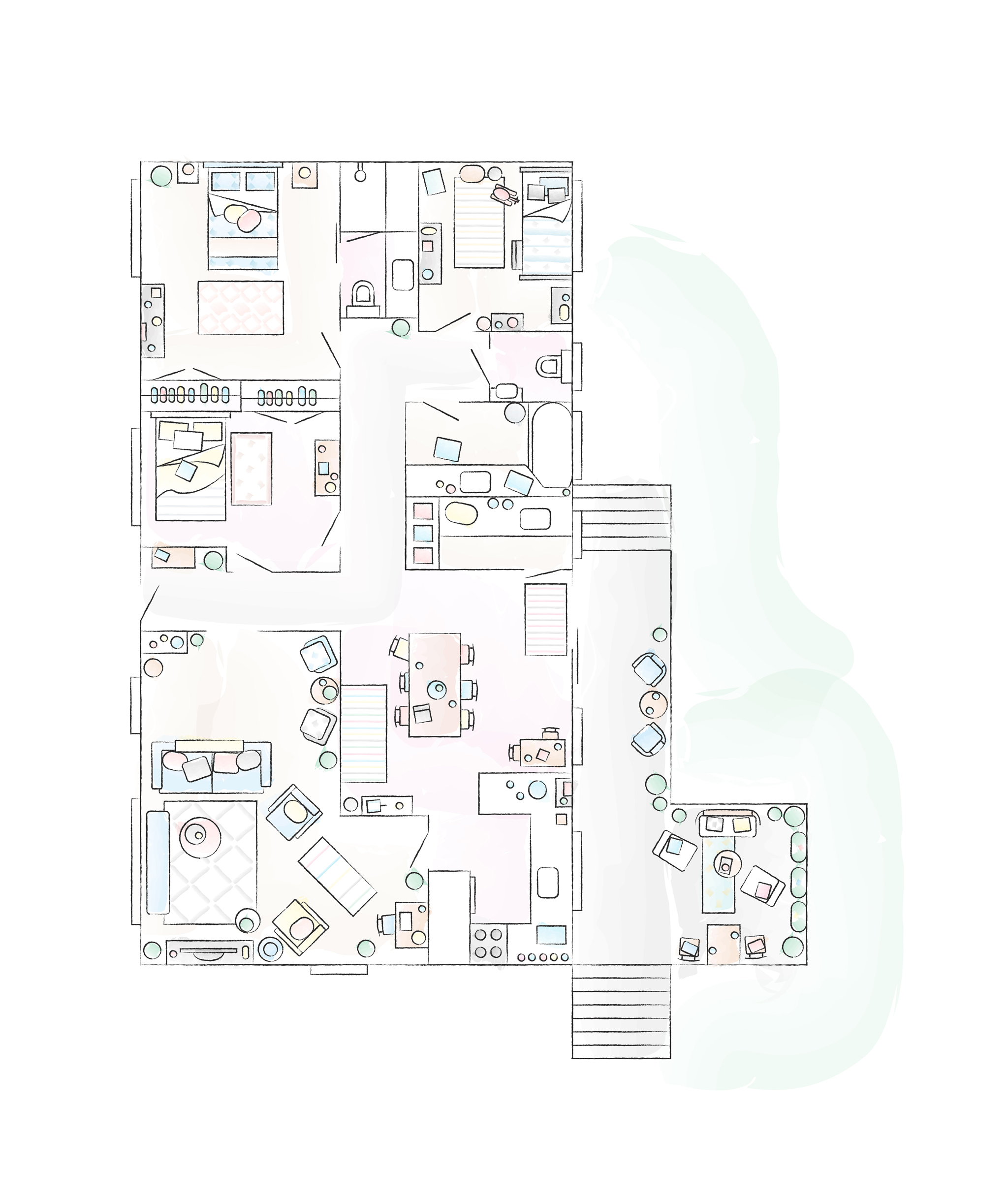 An organised and colourful family home - IKEA