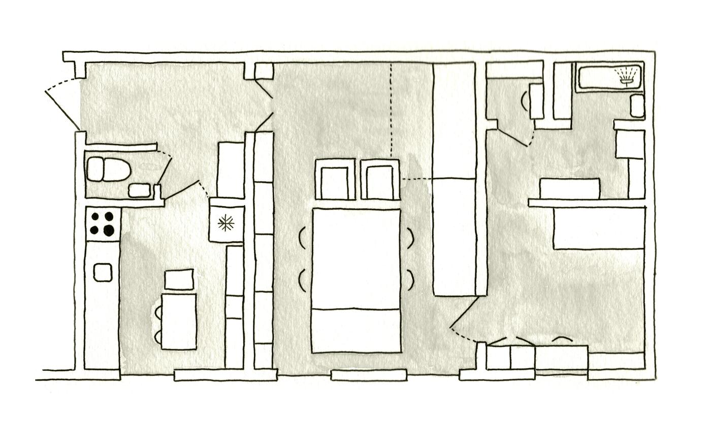 Tour of a compact home for mother and daughter in a city apartment ...