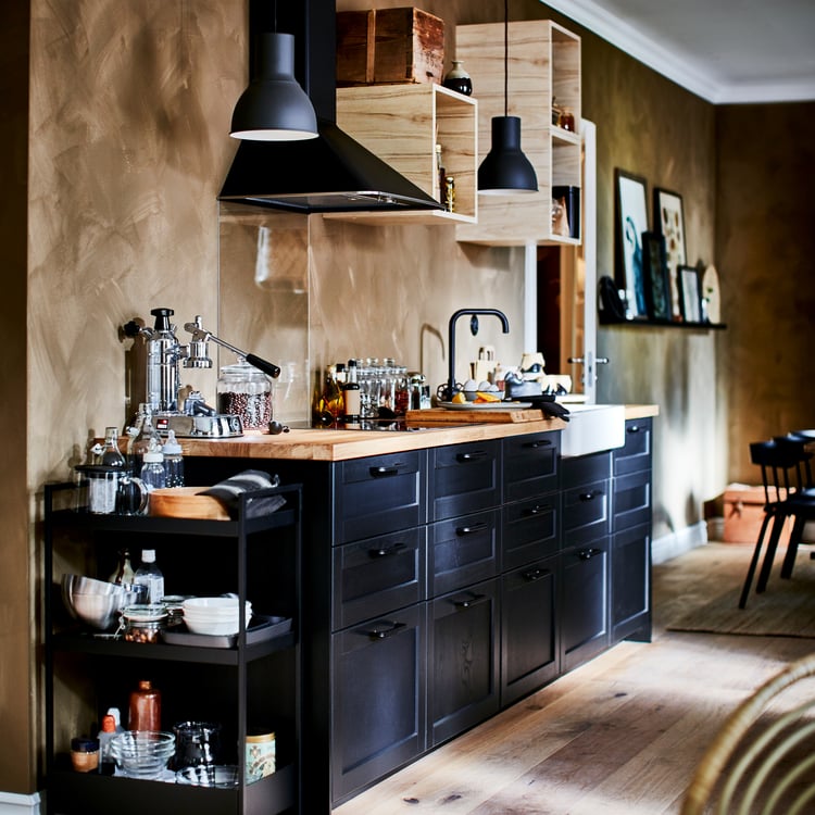 9 Black Kitchen Design Ideas For Your Inspiration - IKEA
