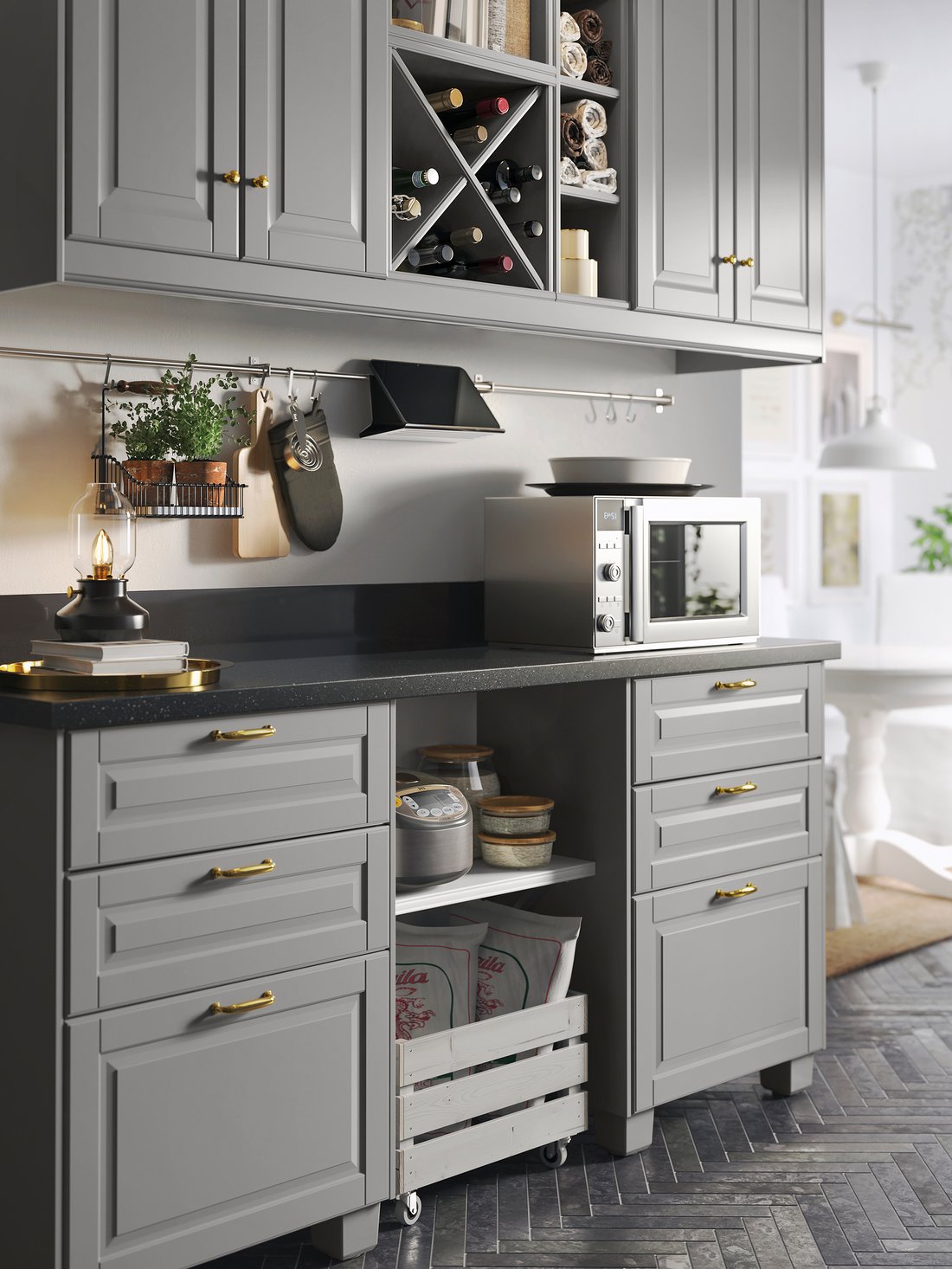 Trendy and traditional – BODBYN grey kitchen - IKEA
