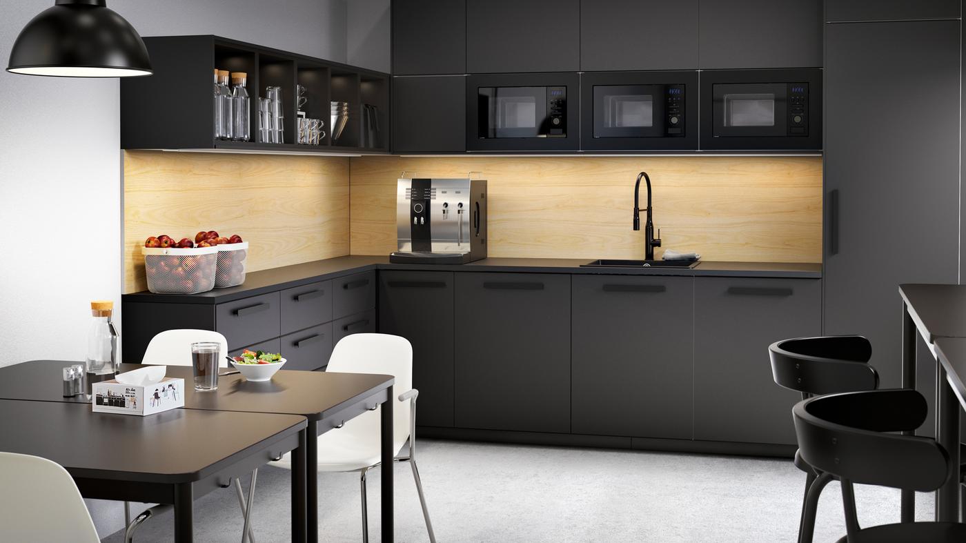 Calm lunchroom with affordable basics - IKEA CA