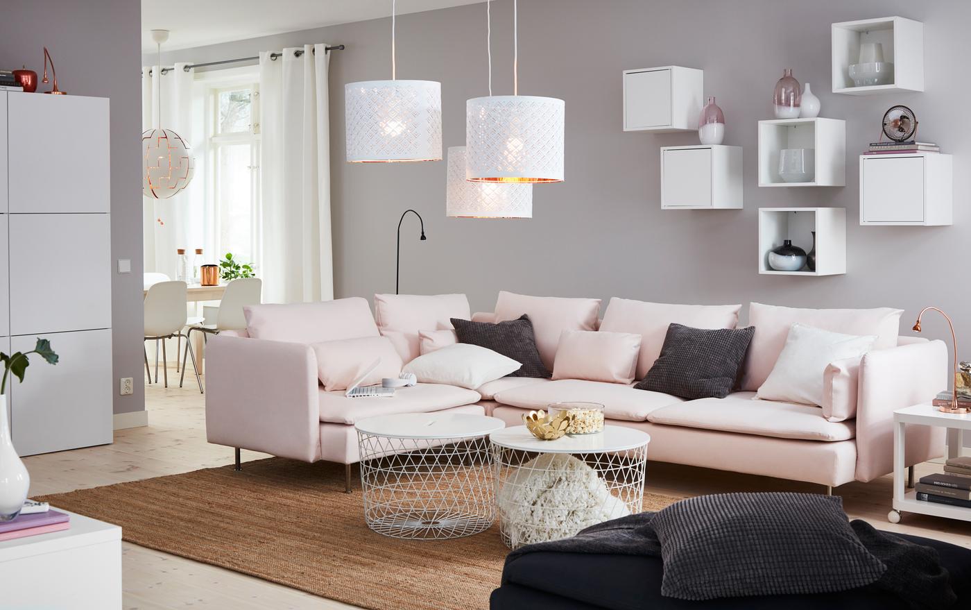 Pink corner sofa ikea store