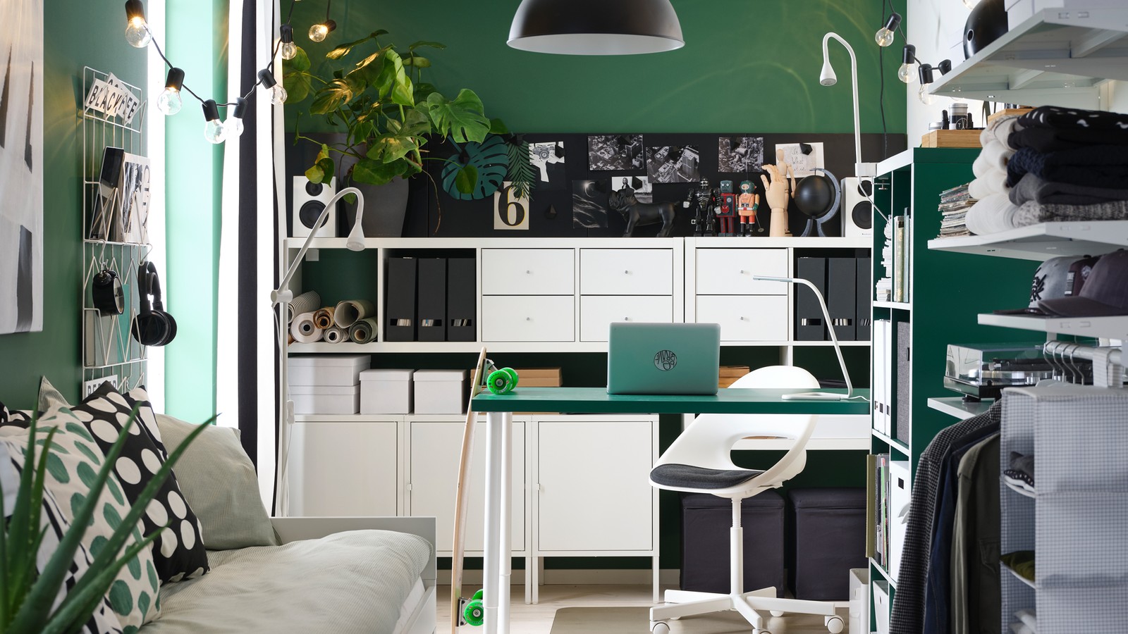 An optimized space for studies, rest and friends - IKEA