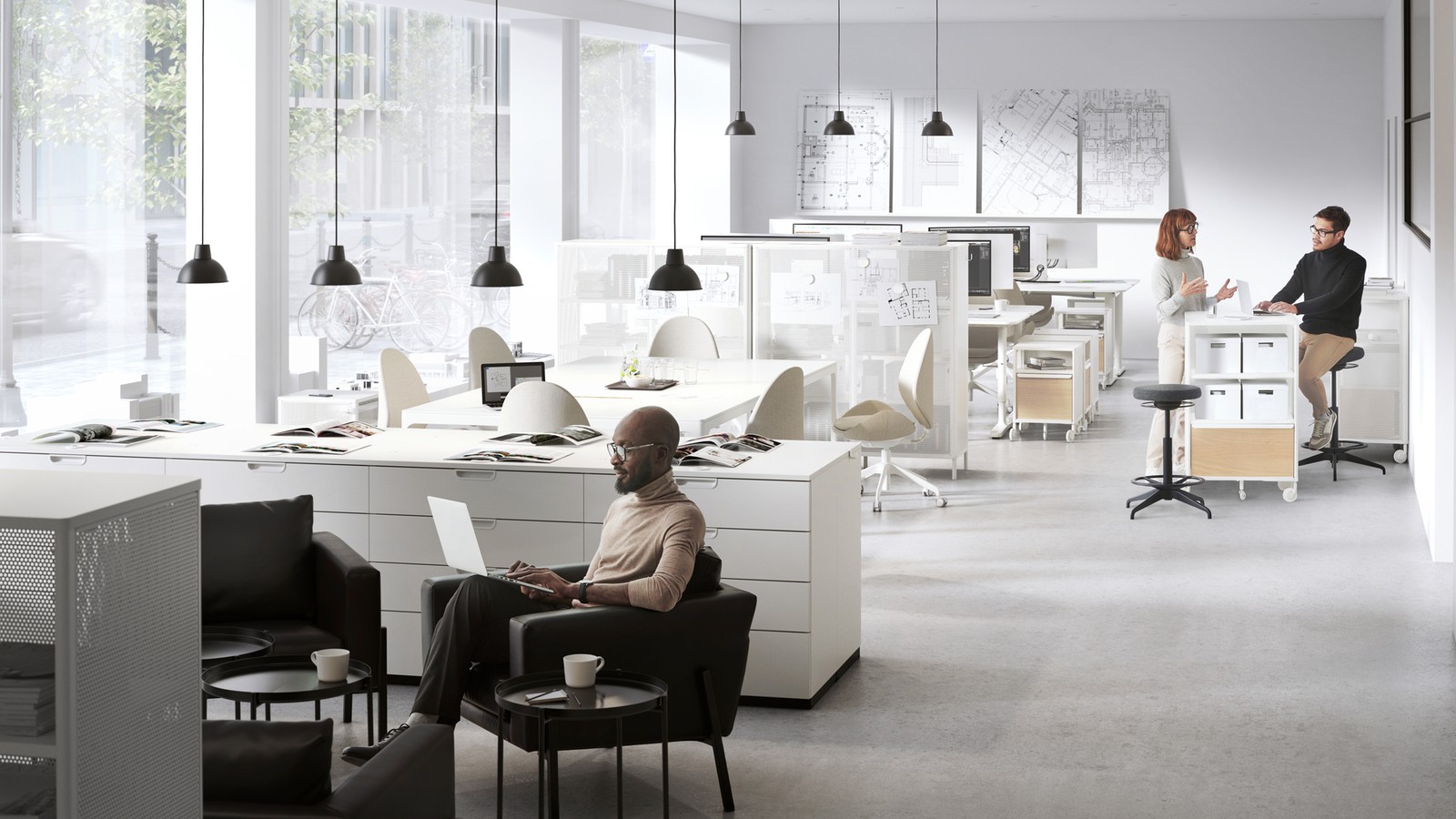 Furniture for a collaborative work space - IKEA