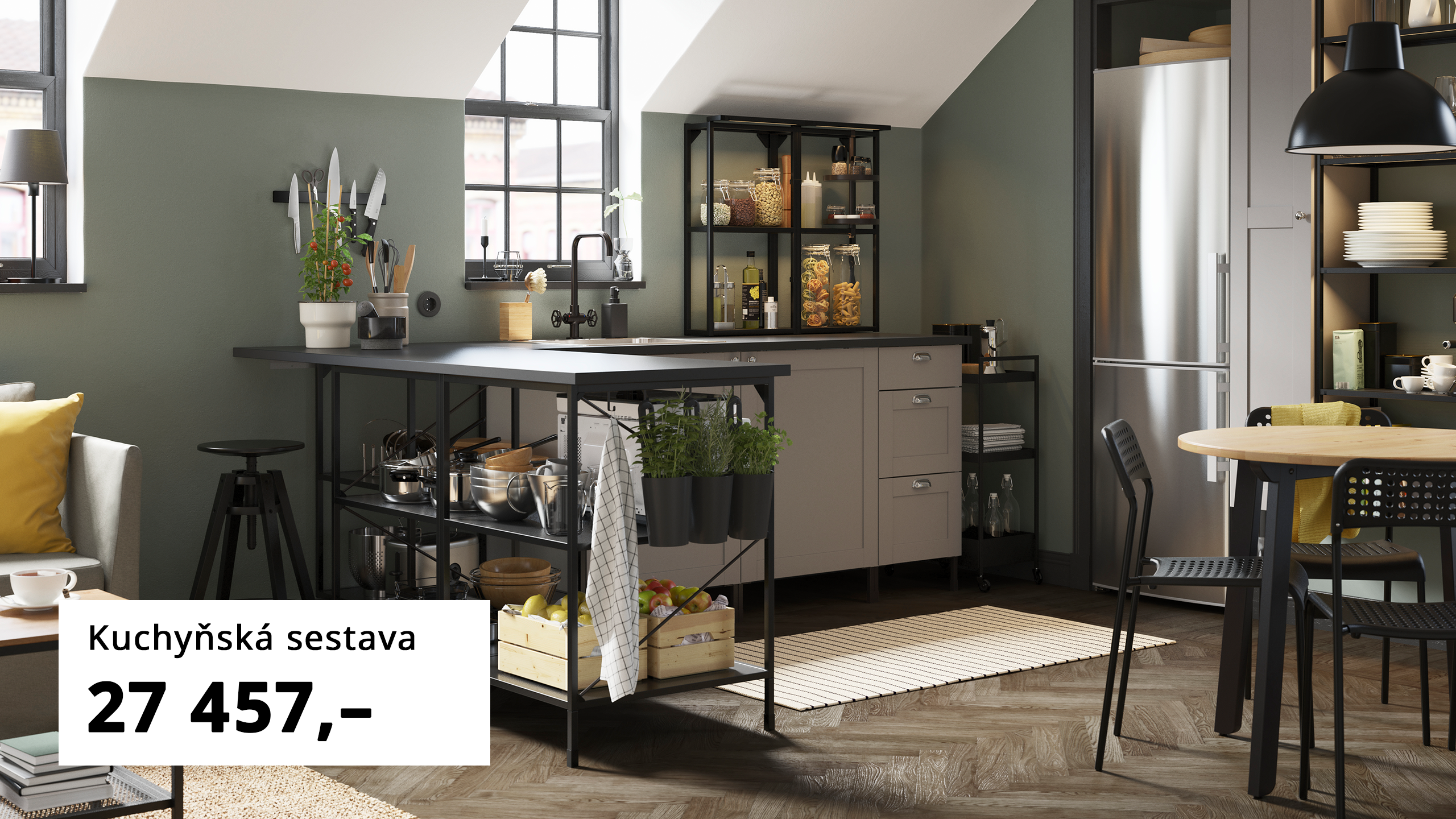 Rohové kuchyně - IKEA