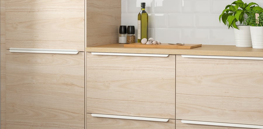 Light Ash Kitchen Cabinets - ASKERSUND Series - IKEA
