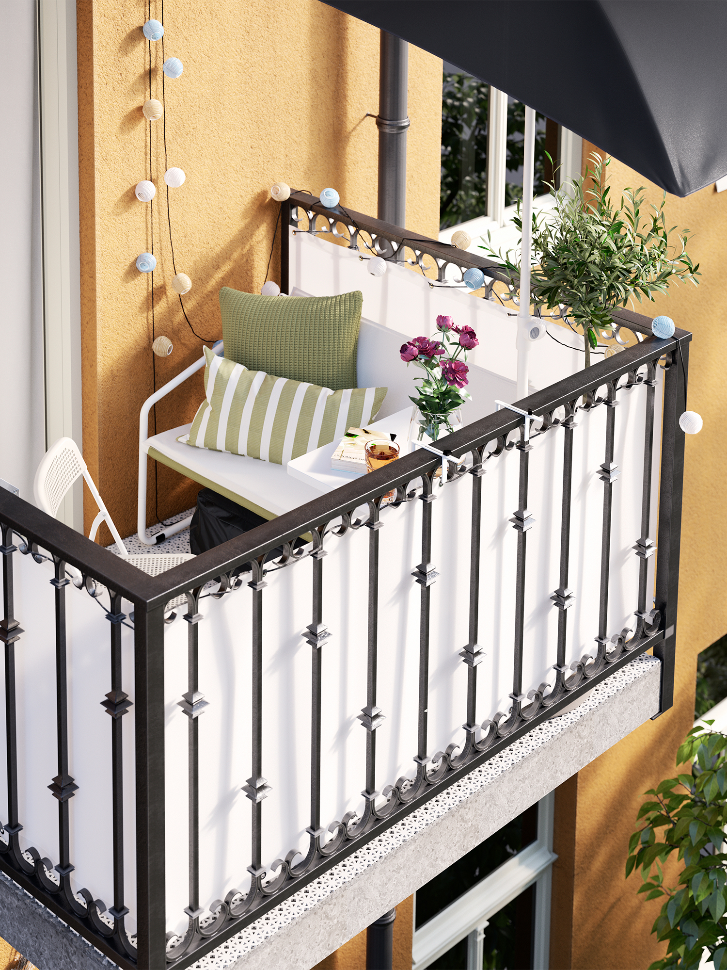 Aranżacje balkonów i tarasów - IKEA