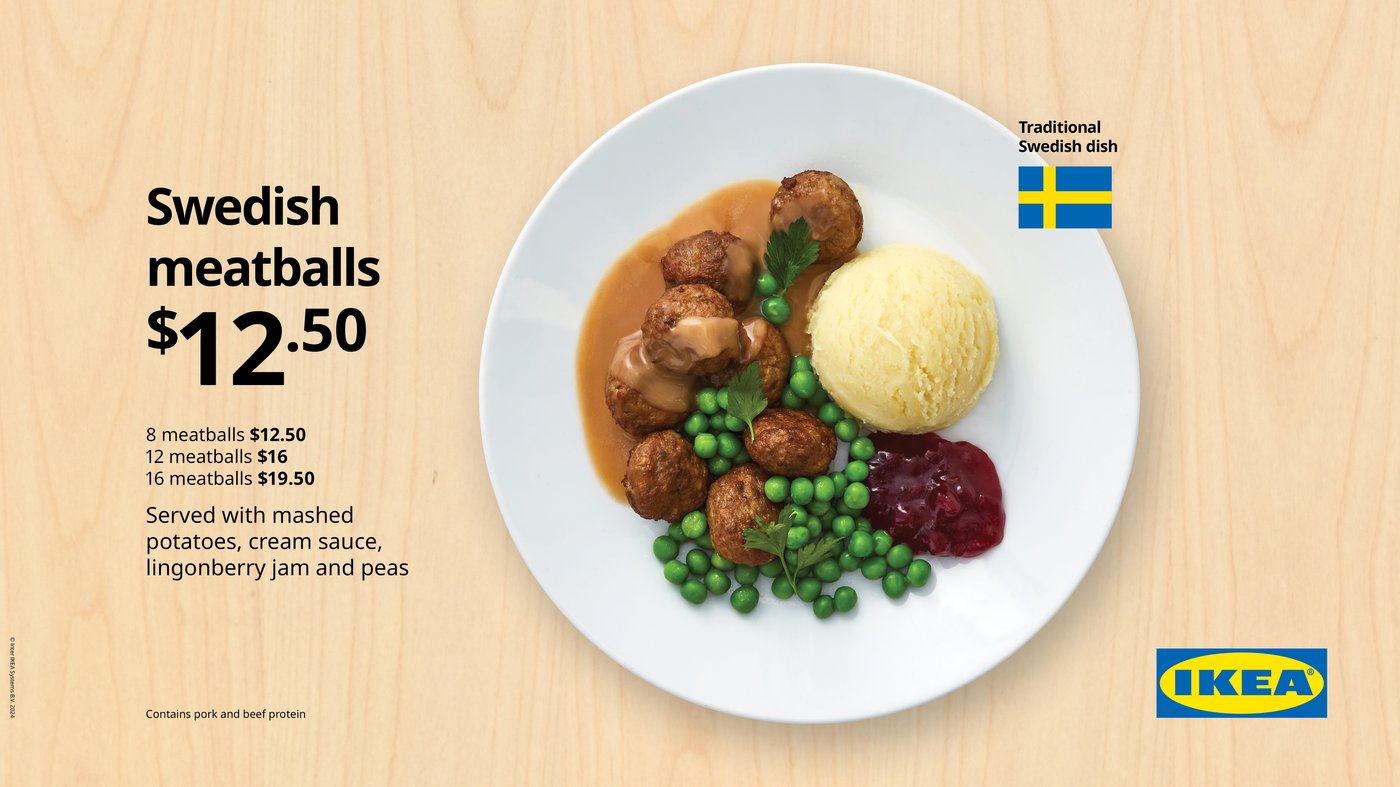IKEA Mains Menu Australia | Restaurant Food Menu - IKEA