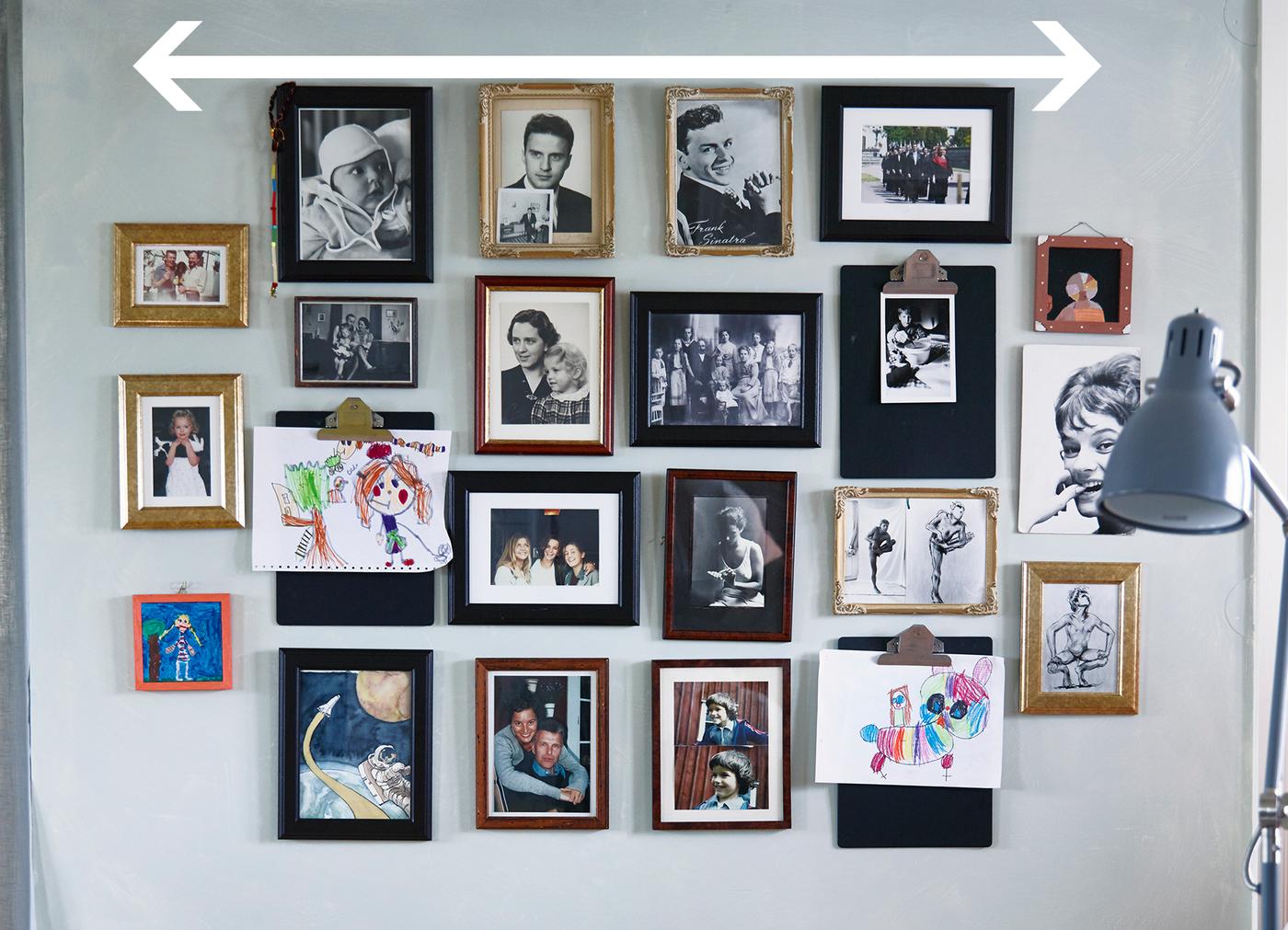 Bilderrahmen anordnen: Gesamtbild gestalten - IKEA Deutschland