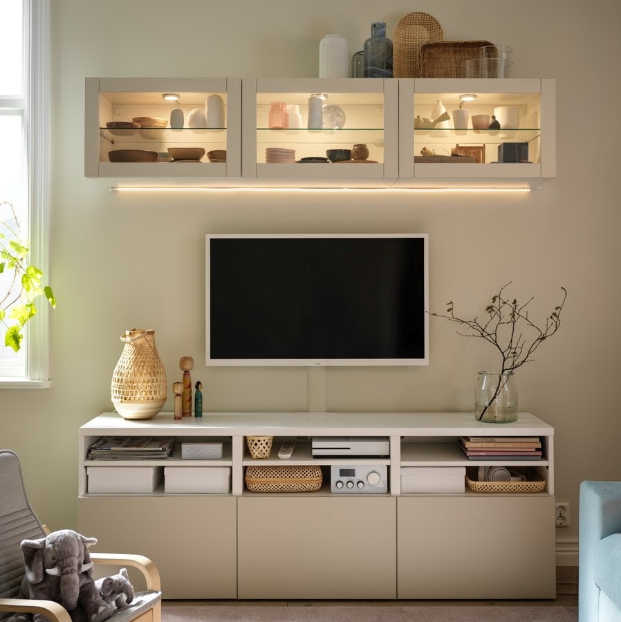 Modern Wood Grain Door for BESTÅ Storage System - IKEA Ireland