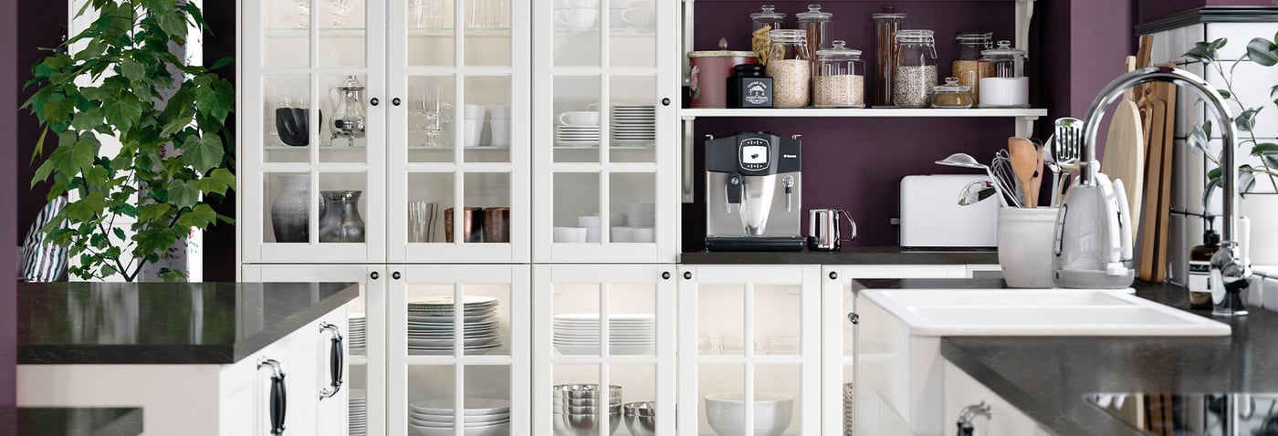 Sophisticated White Kitchen Cabinets – BODBYN Series - IKEA