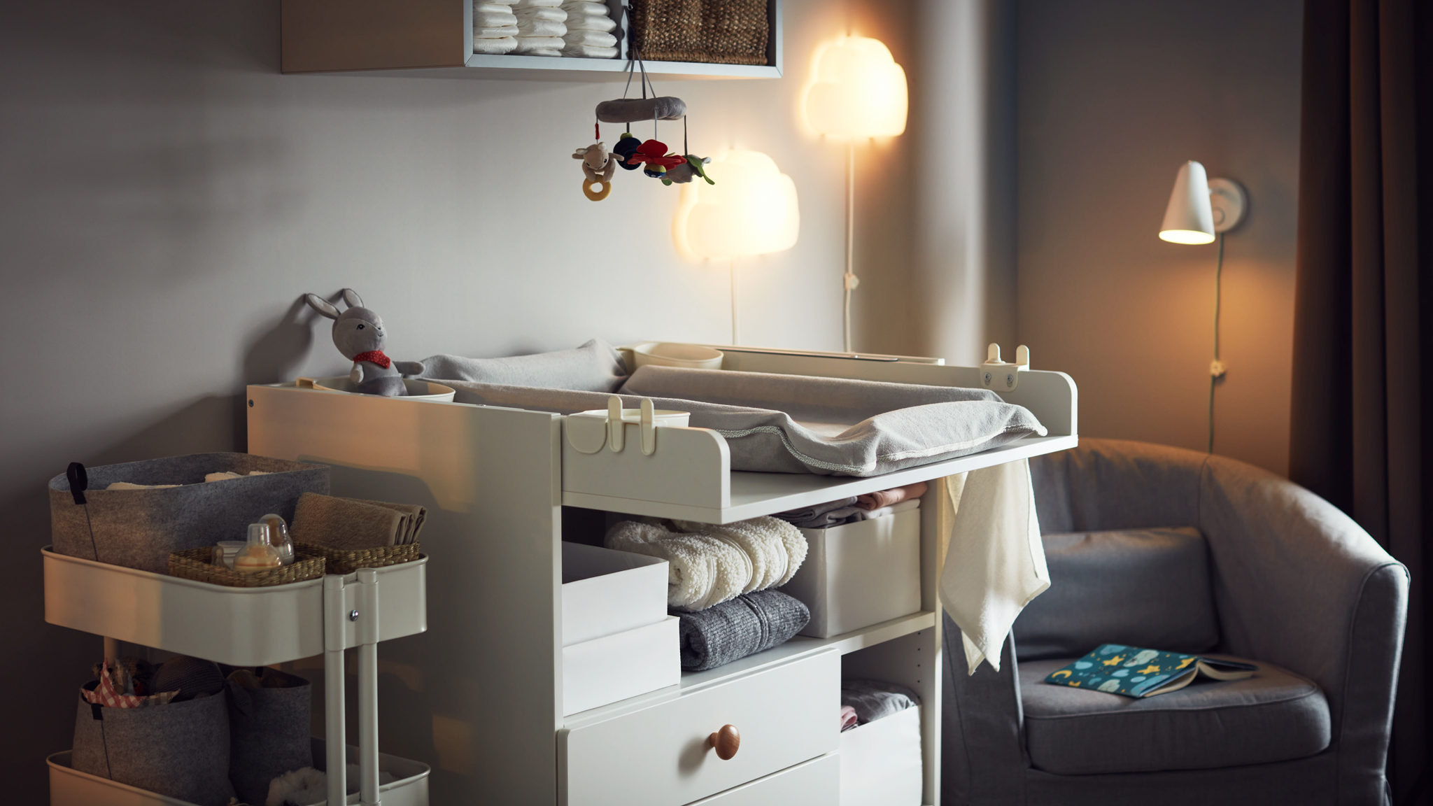 Cosy nursing corner for baby and me time - IKEA