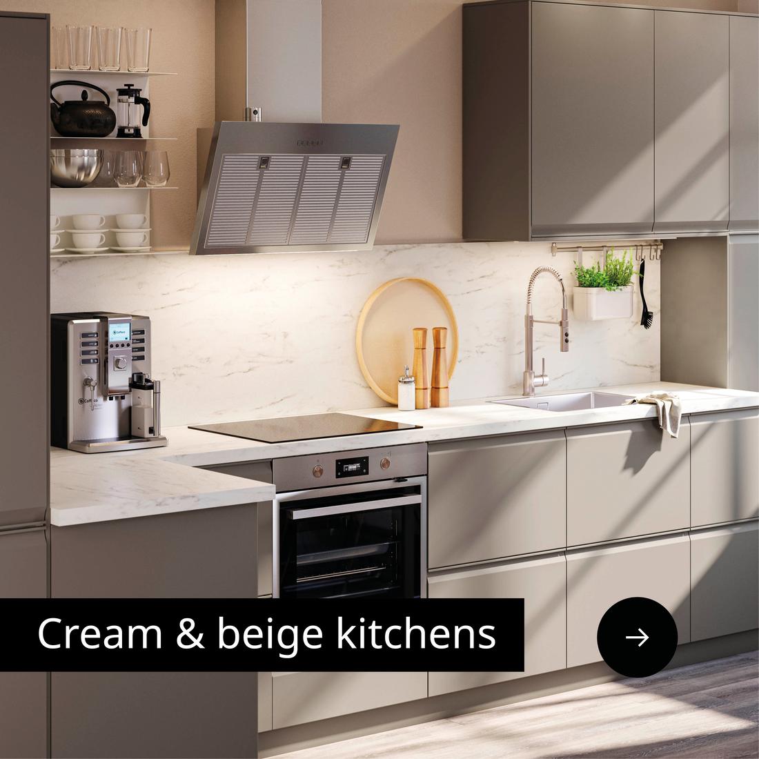 Cream Kitchen - Beige Kitchen - Off-White Kitchen - IKEA
