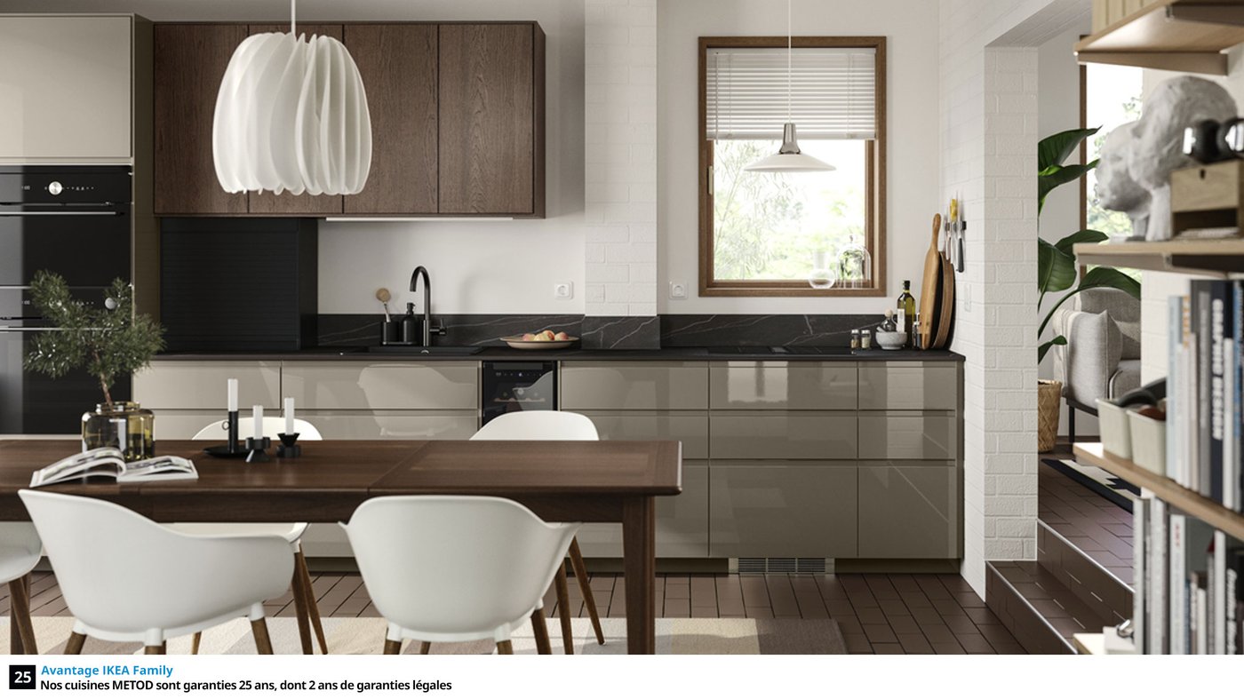 Cuisines METOD finition VOXTORP brun-gris foncé - IKEA