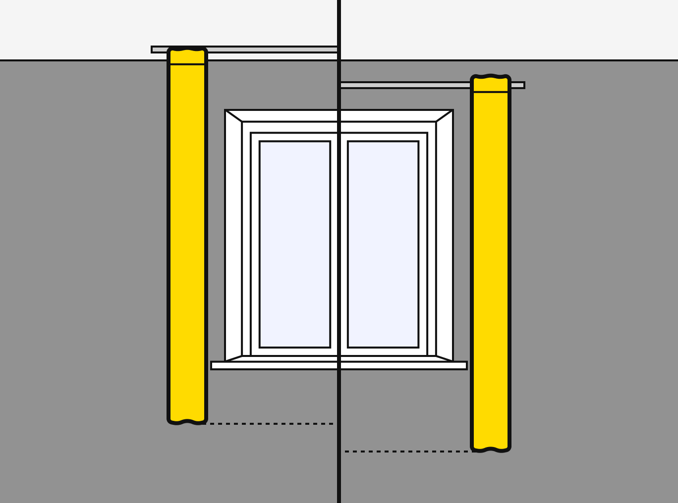 Measure the window for curtain rails, rods or blinds - IKEA