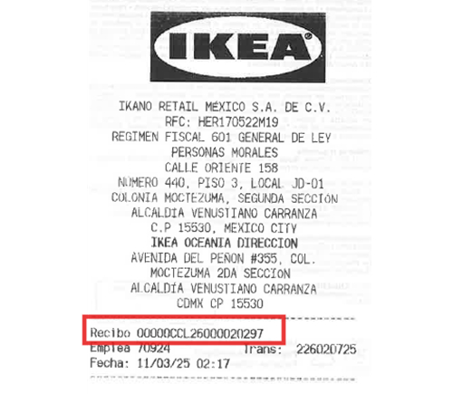Invoice your purchase | IKEA México - IKEA