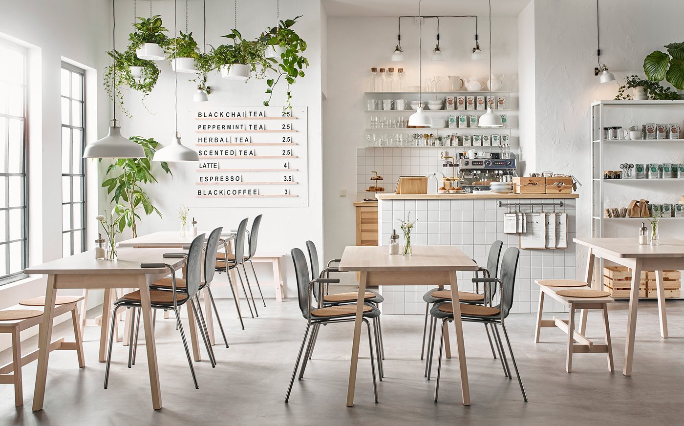 Modernes Café in weiß & beige einrichten - IKEA Deutschland