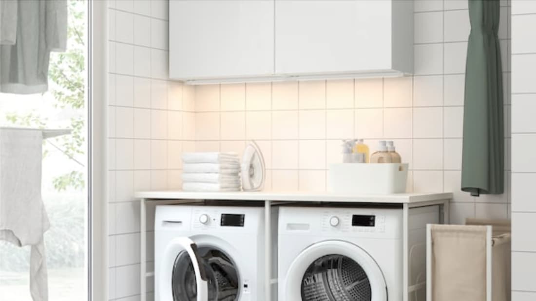 Complete and compact set-up for your home laundry - IKEA