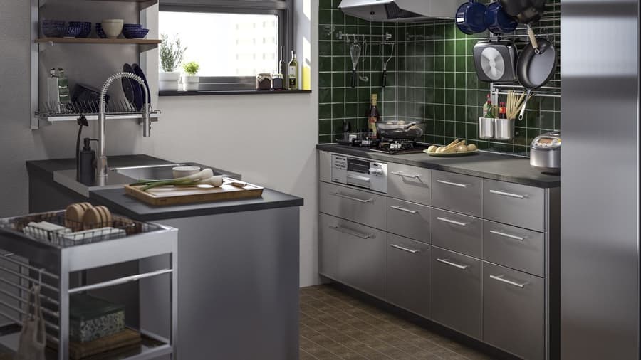 VÅRSTA stainless steel kitchen - IKEA Latvia
