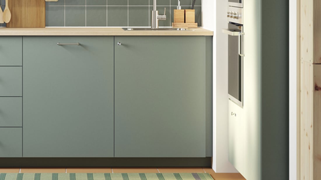 Cuisines METOD finition NICKEBO gris vert - IKEA