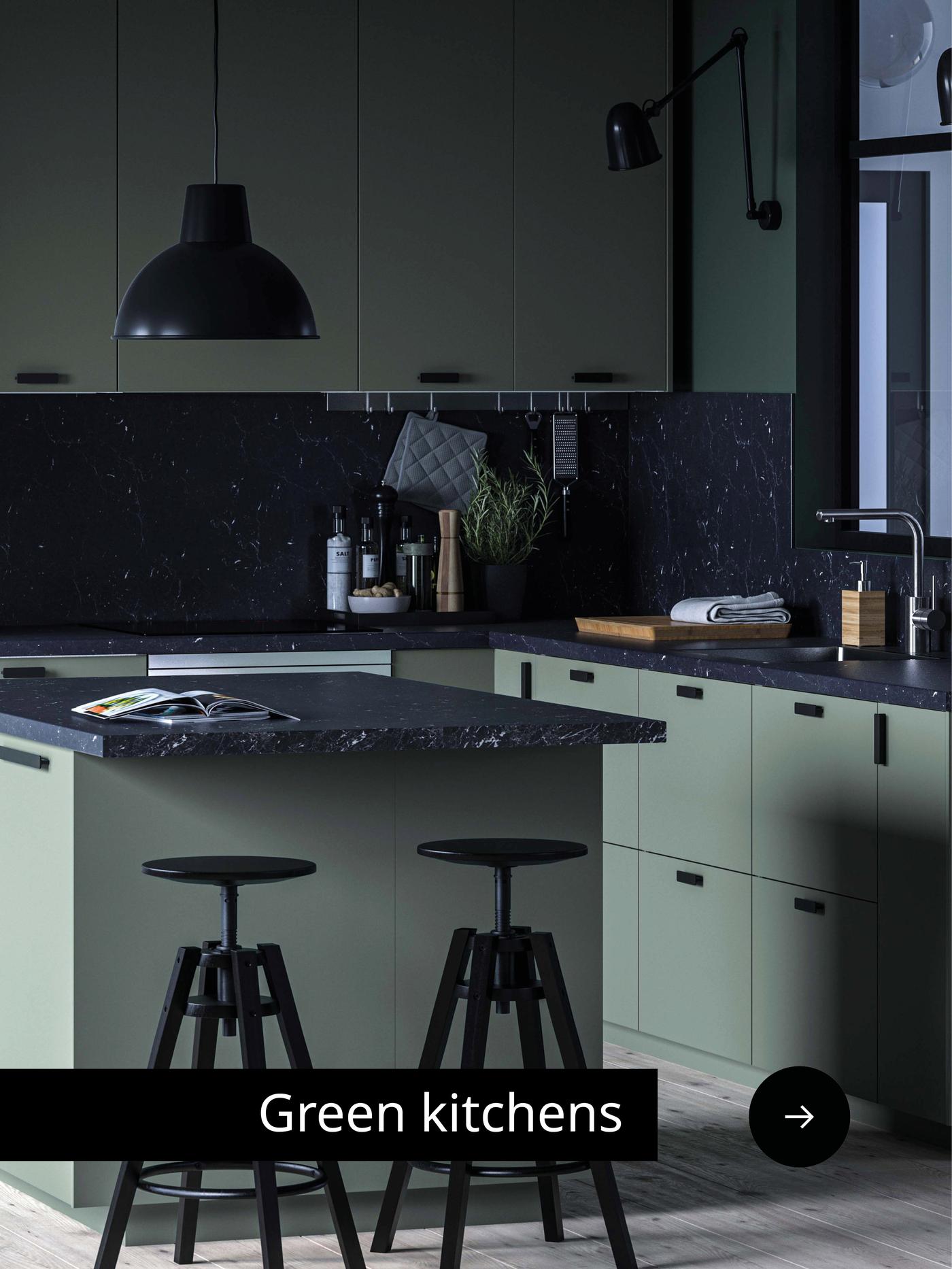 Green Kitchen - See Our Range Of Green Kitchens - IKEA Ireland
