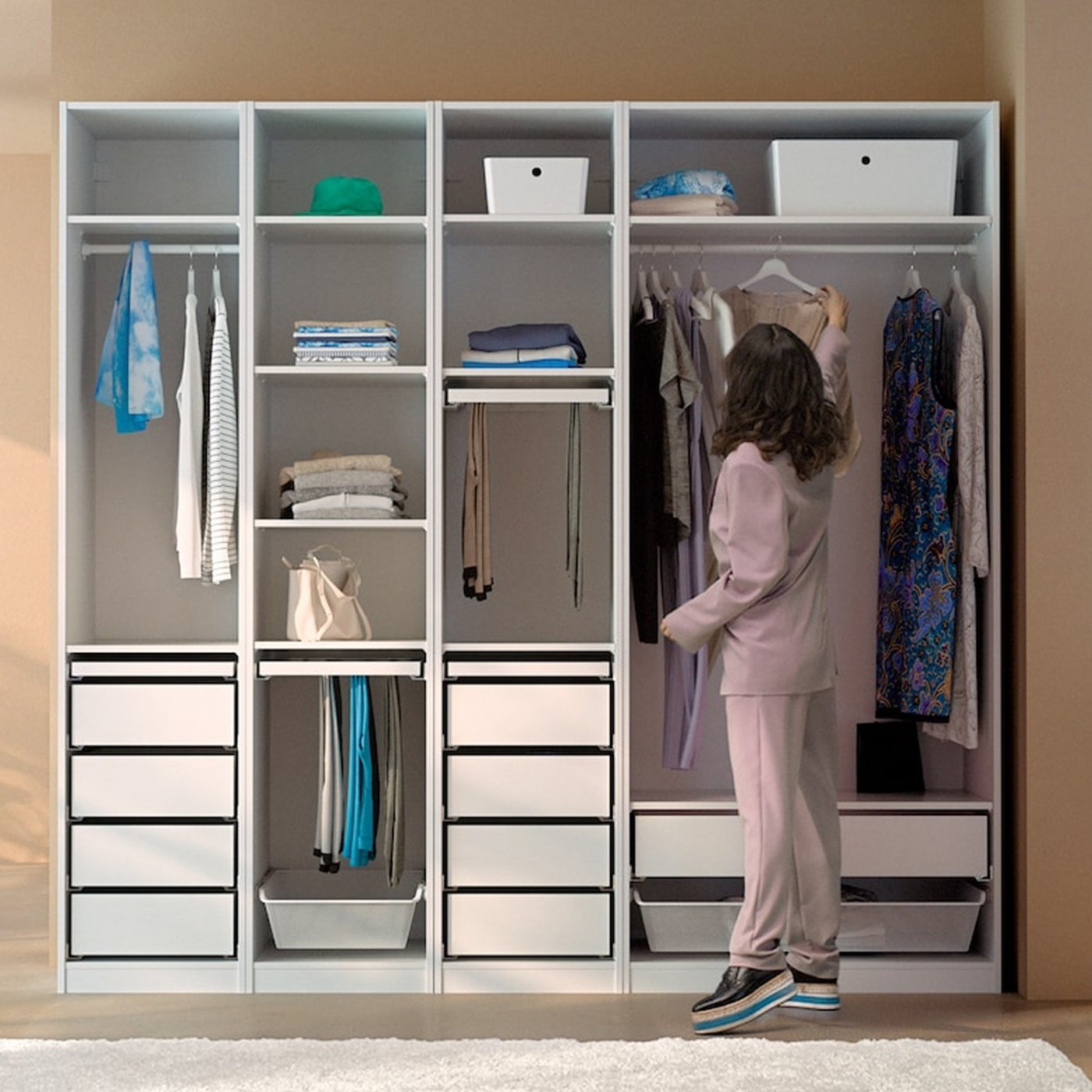 How to organize the inside of your PAX wardrobe - IKEA