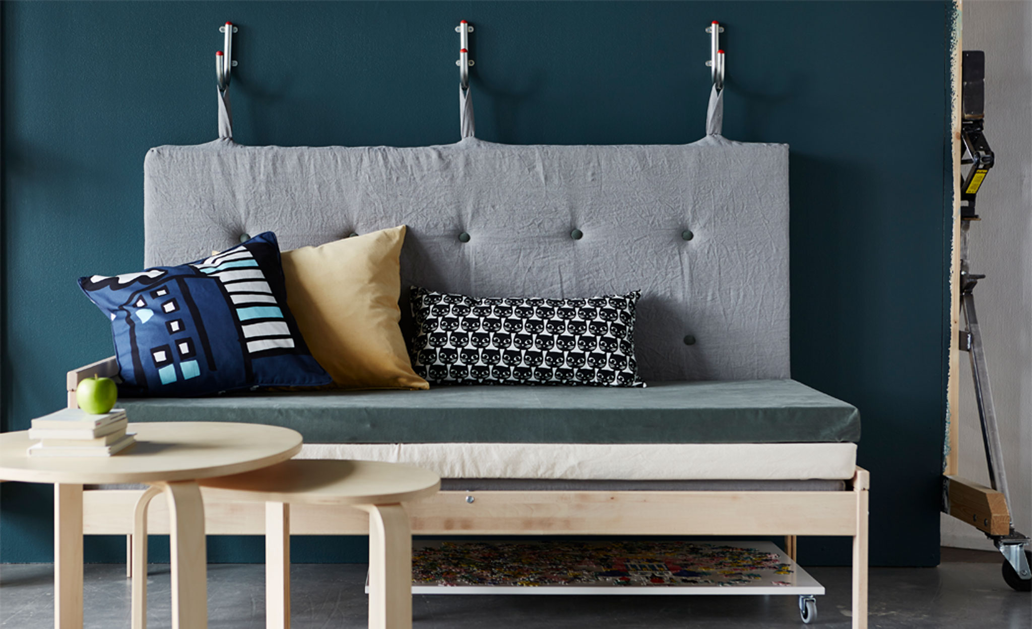 How to make a flexible mattress sofa backrest - IKEA