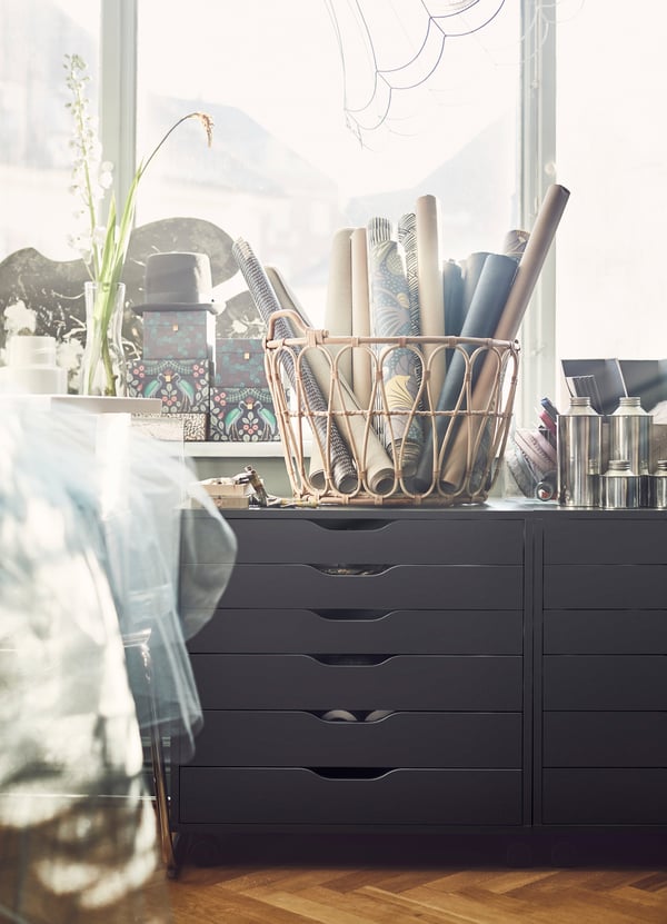 An eclectic bedroom - IKEA