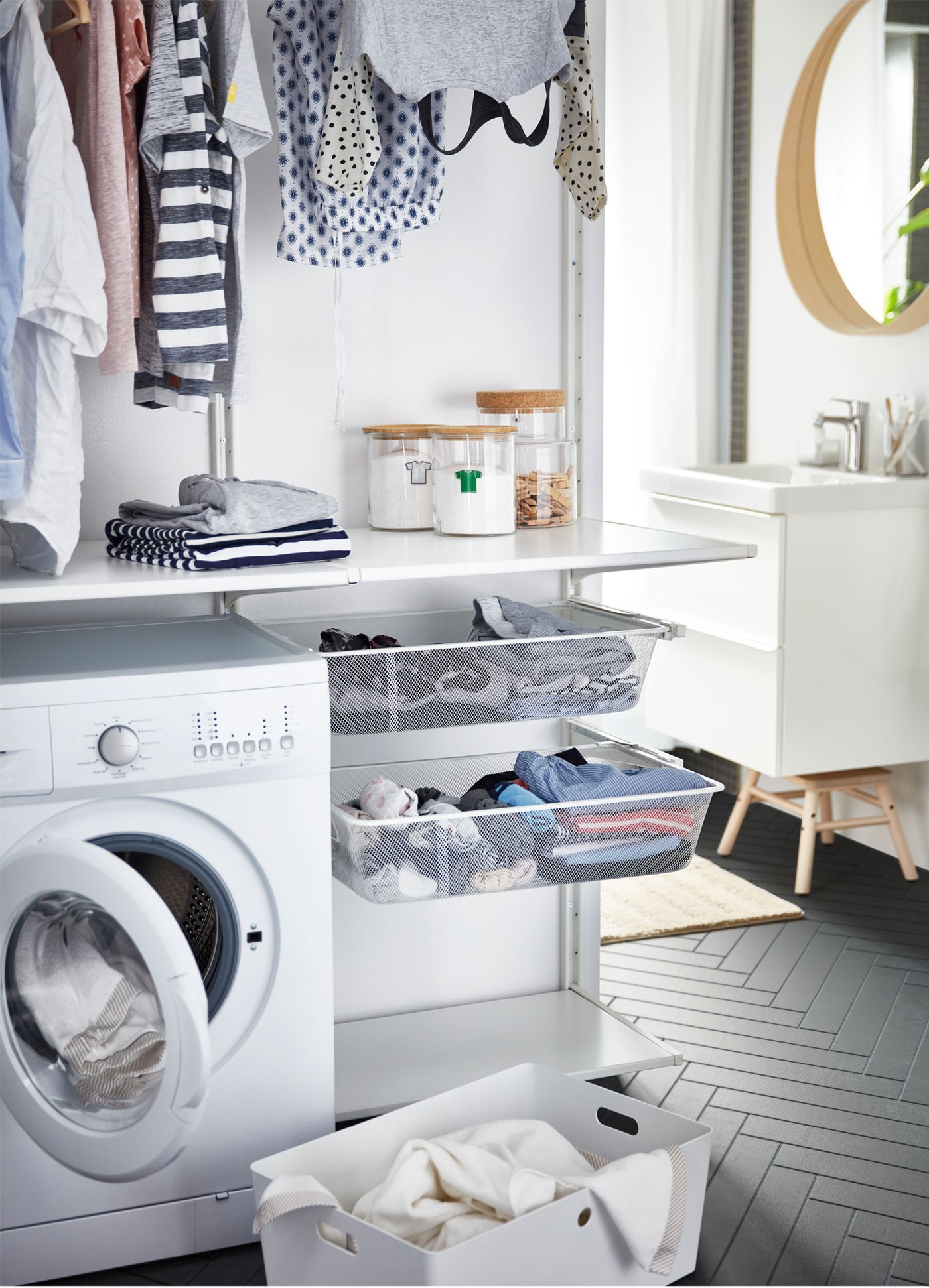 Easy and organised laundry routines - IKEA