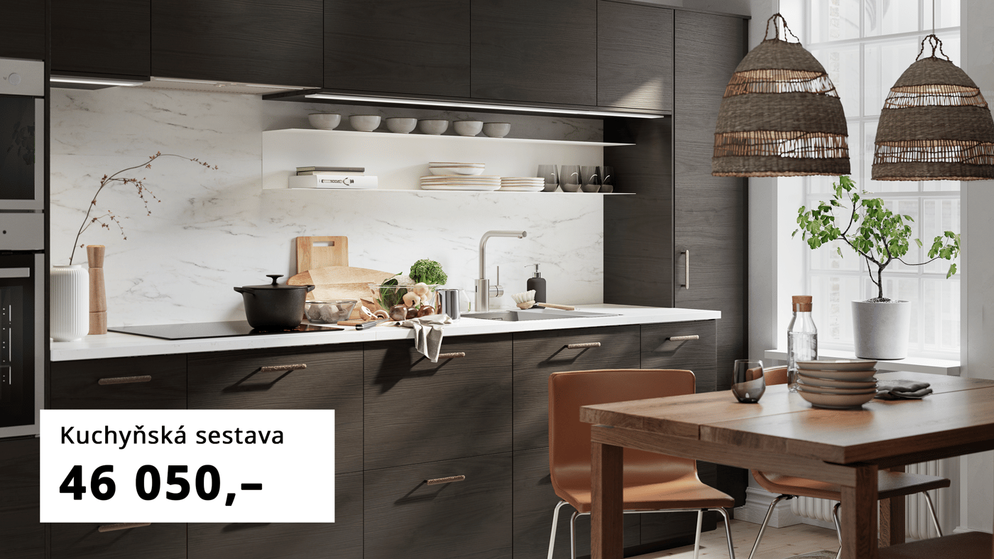 Dřevěné kuchyně - IKEA