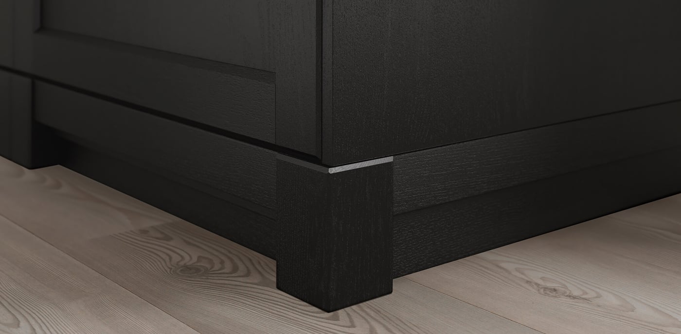 Black Kitchen Cabinets – LERHYTTAN Series - IKEA