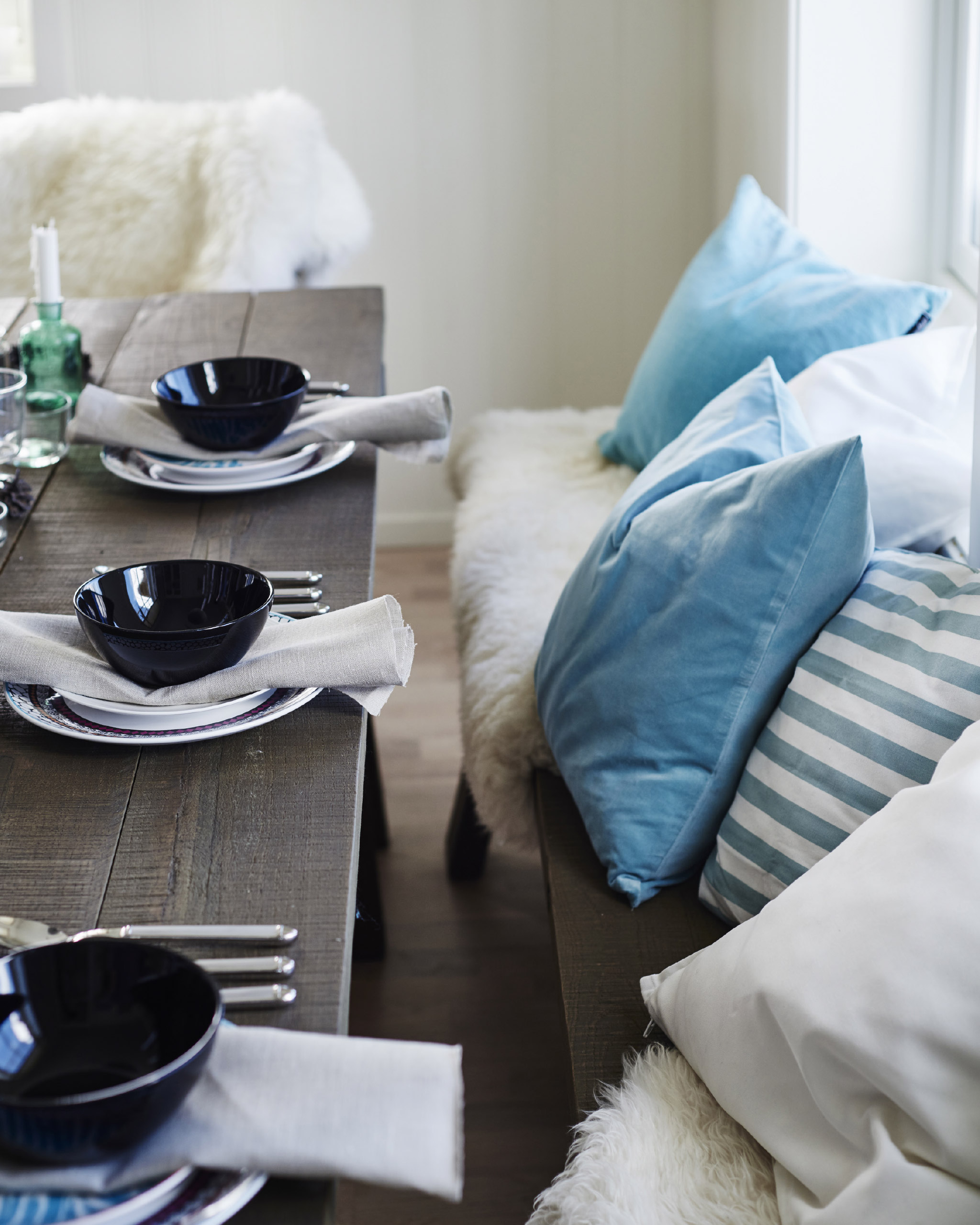 A simple winter table setting - IKEA
