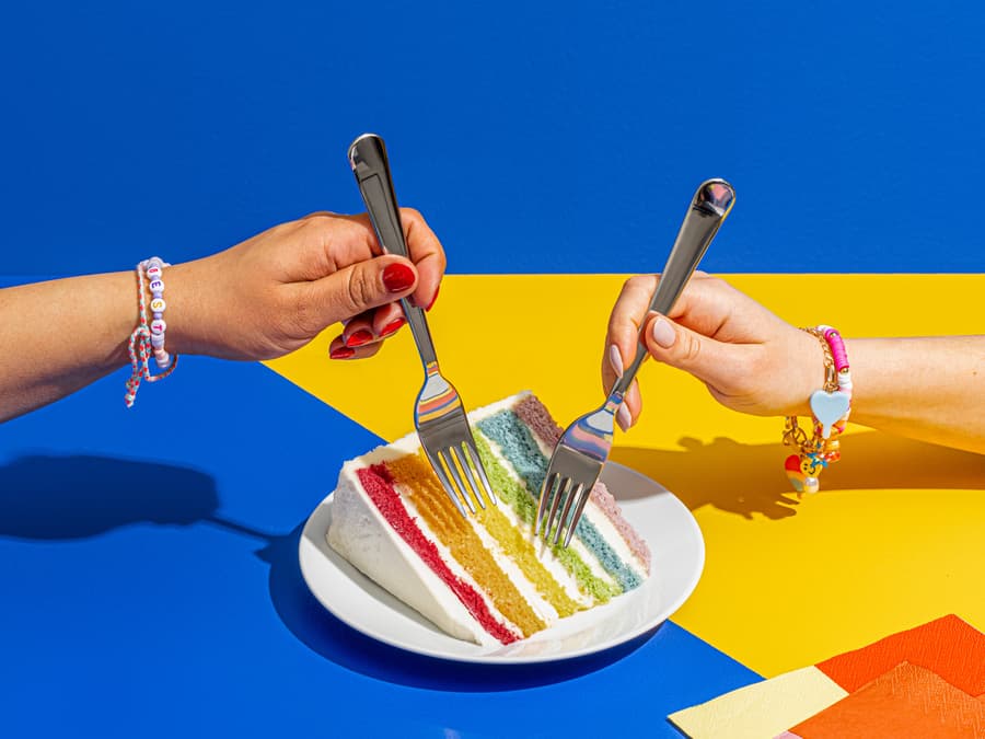 Rainbow Railroad cake - IKEA CA