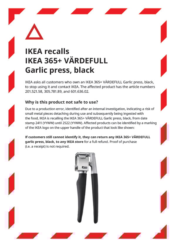 IKEA 365+ VÄRDEFULL Garlic press, black - IKEA